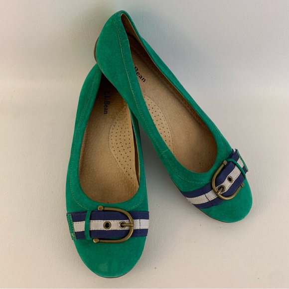 L.L. Bean | Shoes | Ll Bean Green Suede Driver Flats | Poshmark